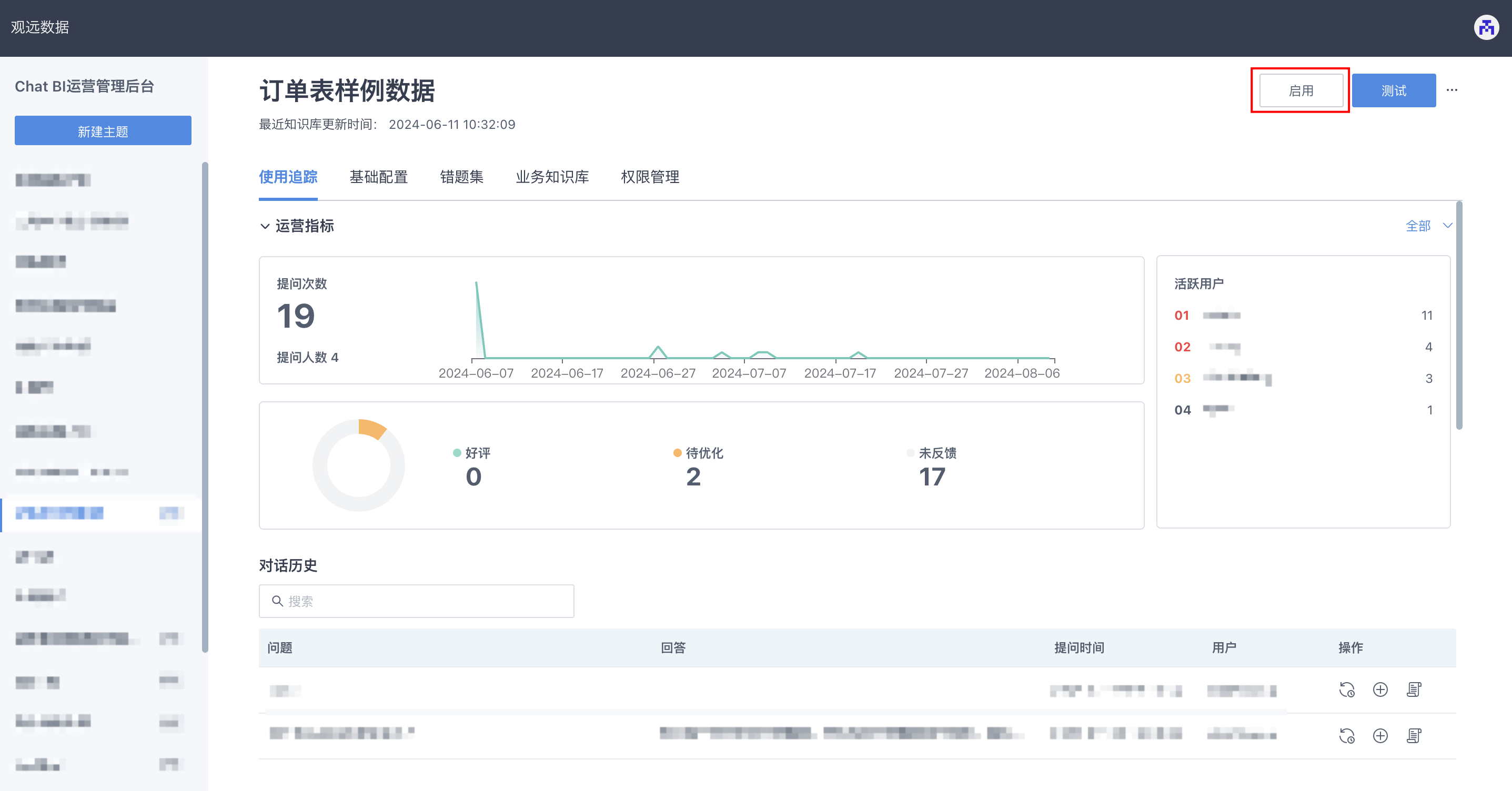 ChatBI后台操作指南 | 观远数据